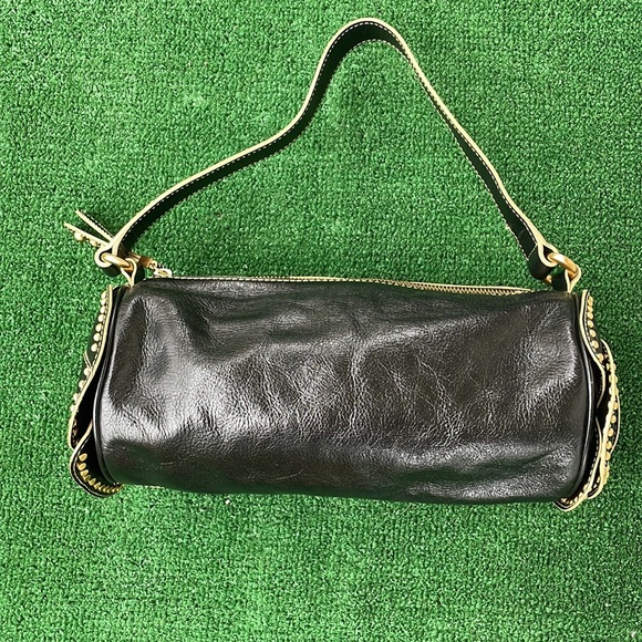 Maxx New York | Bags | Maxx New York Black Gold Studded Leather Bag | Poshmark